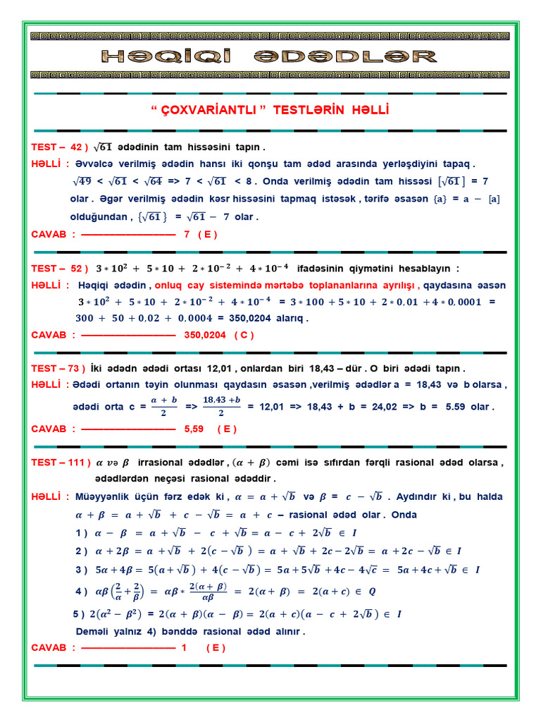 Heqiqi Ededler | PDF