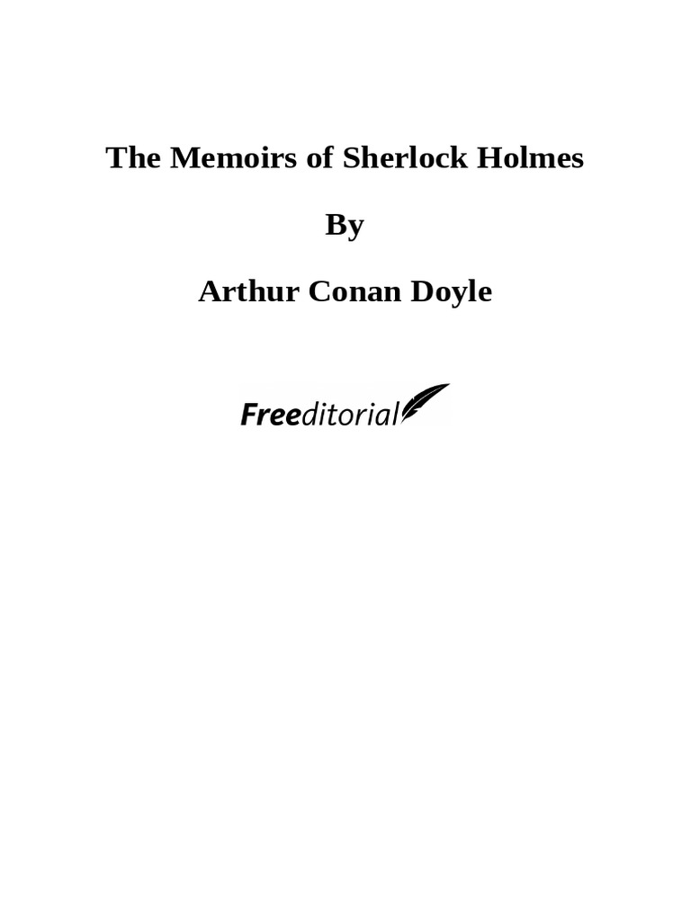 The Memoirs of Sherlock Holmes | PDF | The Adventure Of Silver Blaze