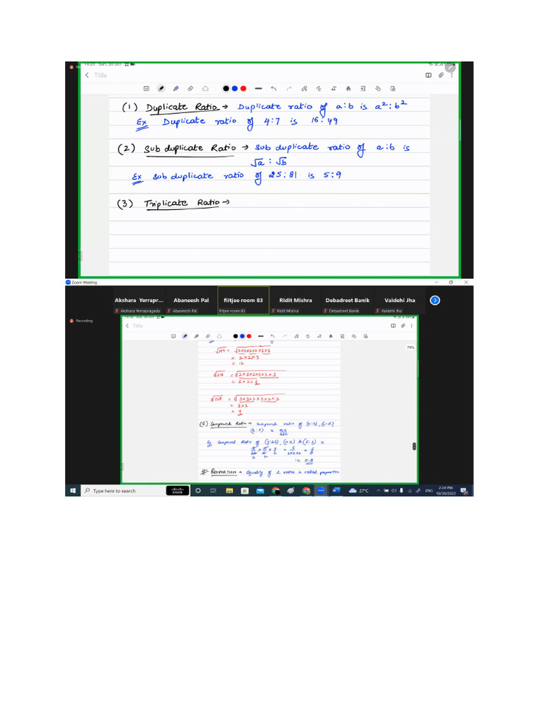 Fiitjee Maths Class 103022 Notes | PDF