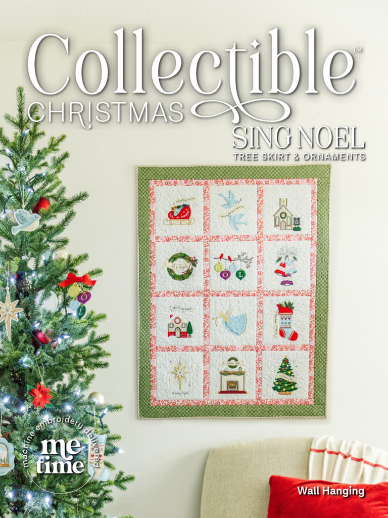Sing Noel Wall Hanging Instructions | PDF | Seam (Sewing) | Sewing