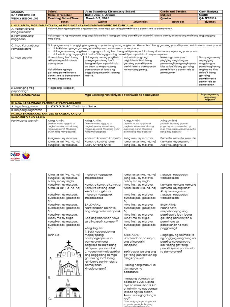 DLL GMRC1 Q4 Week4 | PDF