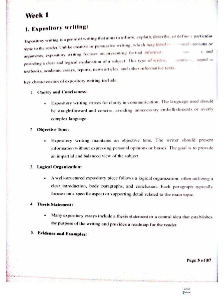 Expository Writing Intro,Types, Purpose & Application | PDF