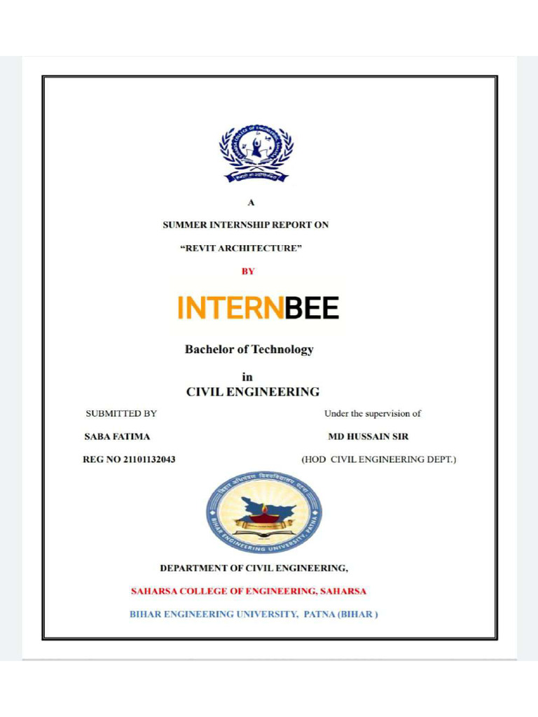Front Page Project Report Internbee-1 | PDF