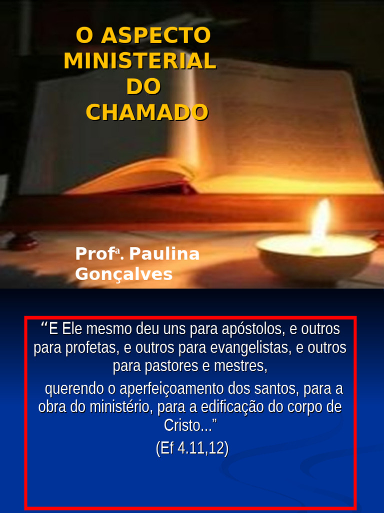 O Aspecto Ministerial Do Chamado | PDF | Jesus | Presente espiritual