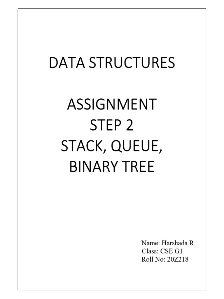 Data Structures: Stacks, Queues, Trees | PDF | Queue (Abstract Data Type) | Computer Programming
