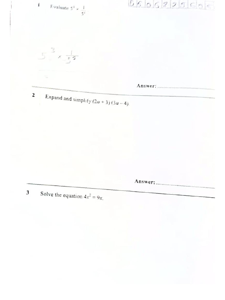 Maths Paper1 Gce 2022 by MR Smart | PDF