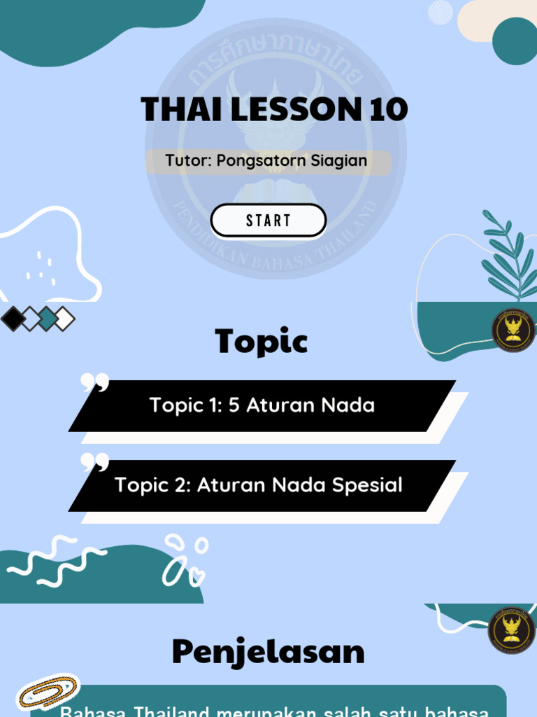 Thai Basic Tone | PDF