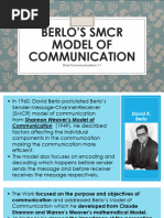 David Berlo (1960) SMCR Model of Communication | PDF | Communication ...