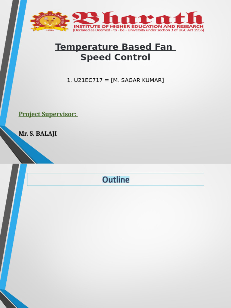 On Temperature Based Fan Speed Control | PDF | Electricity ...