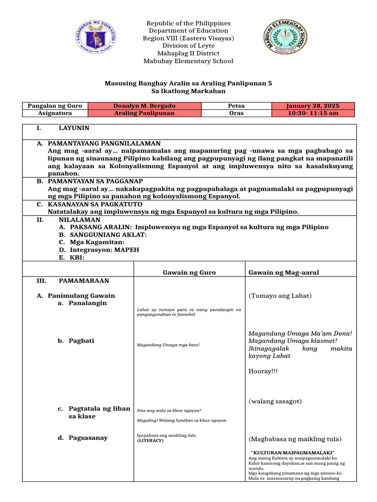LESSON PLAN | PDF