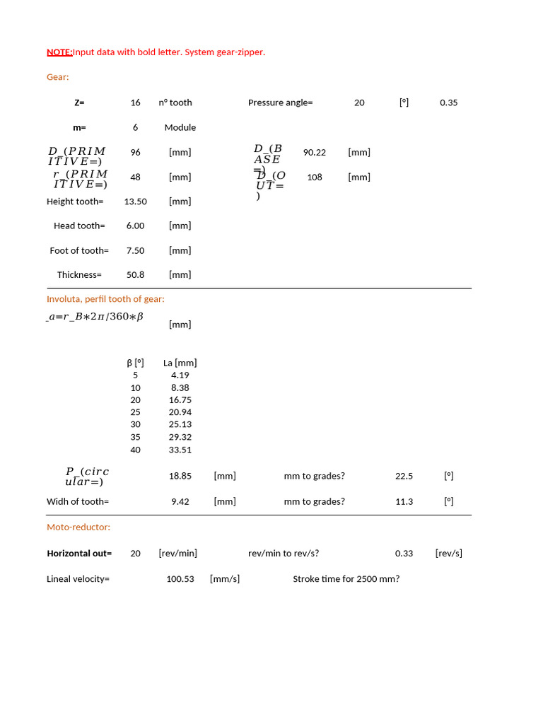 Gear Design Specifications Guide | PDF