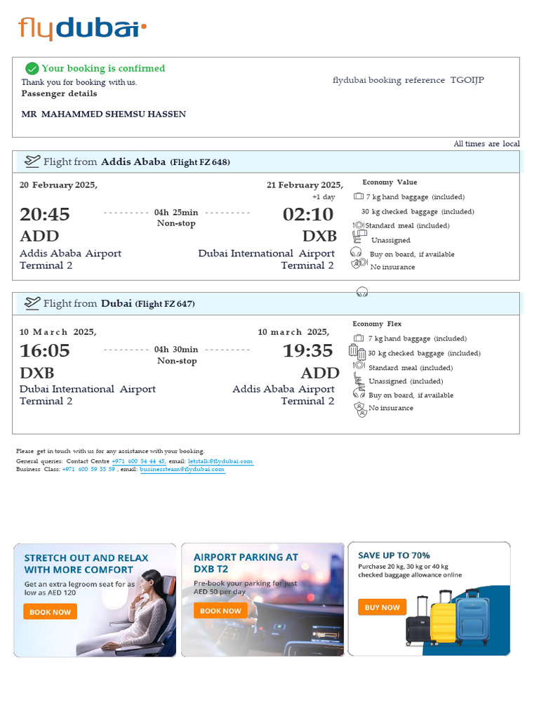 Mahammed Shemsu Hassen 20 Feb | PDF | Aviation | Transport