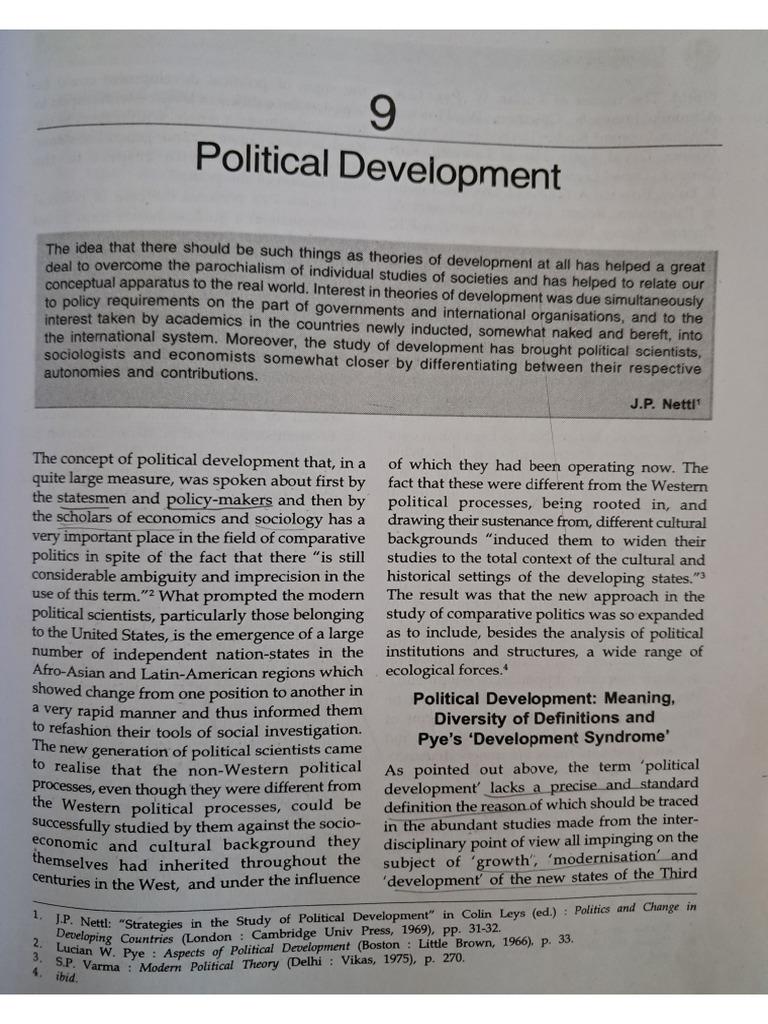 Political Development - Rotated | PDF