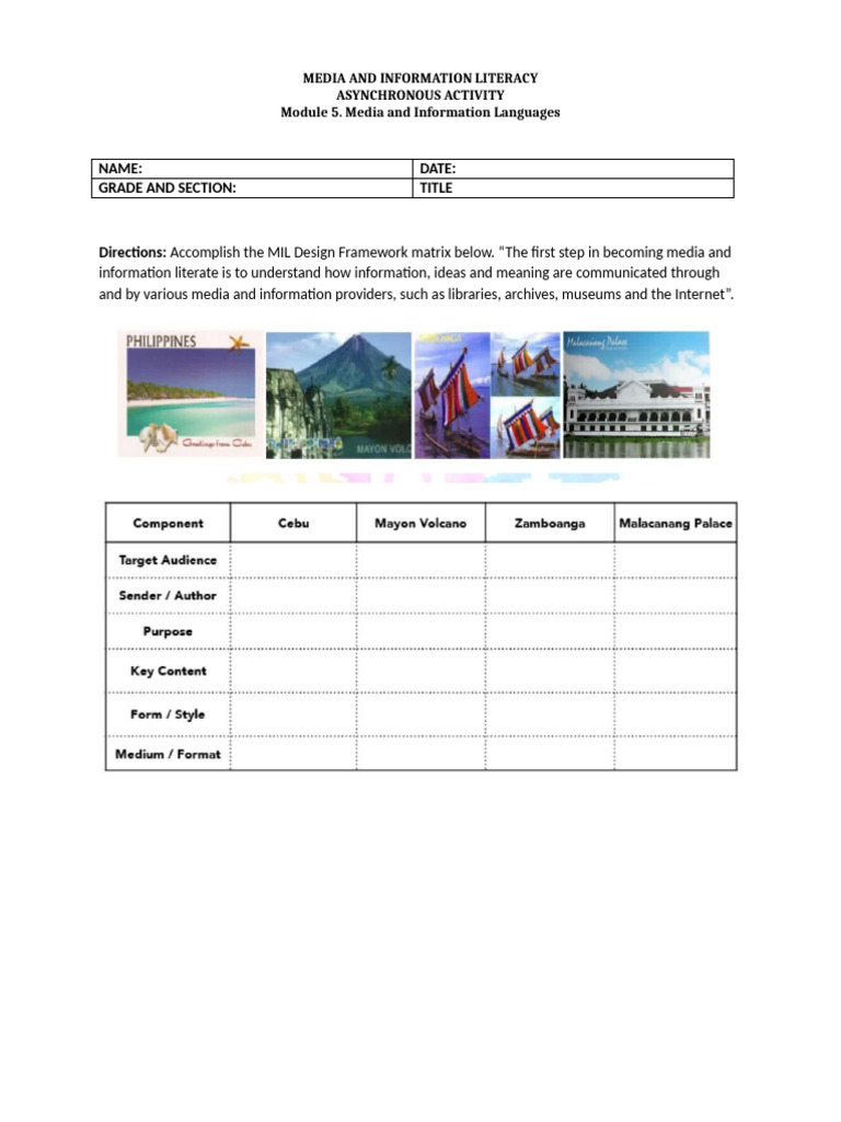 Asynchronous Activity MIL | PDF | Information | Information Literacy