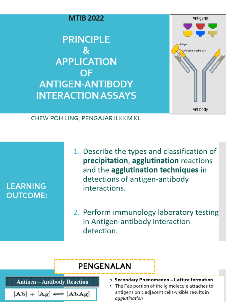 6 Principle & Application of Antige Antibody Interaction Assay | PDF