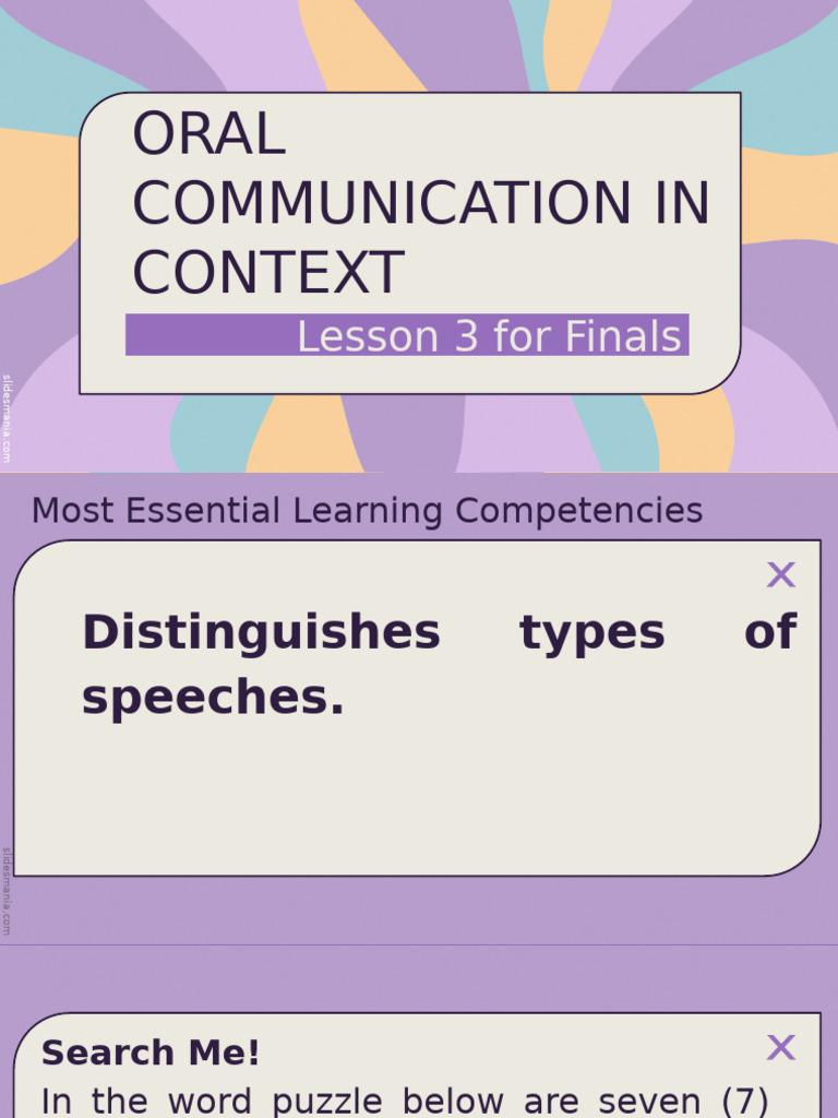 Types of Speeches Explained | PDF | Public Speaking | Persuasion