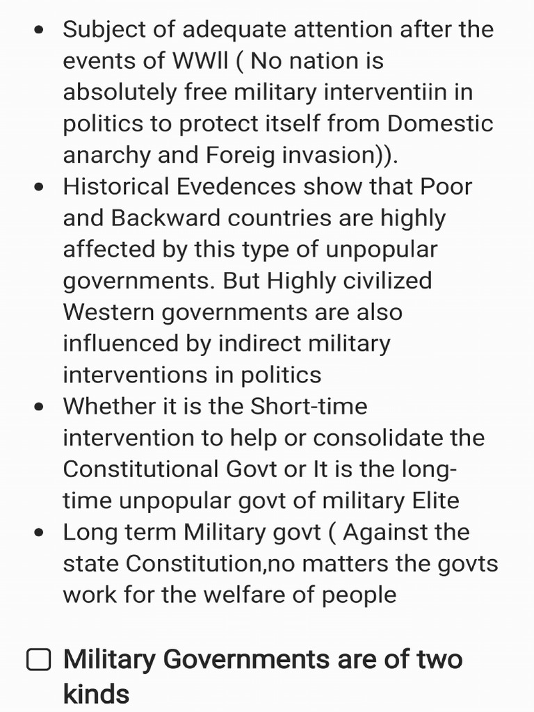 Military and Bureaucracy (PSA) | PDF