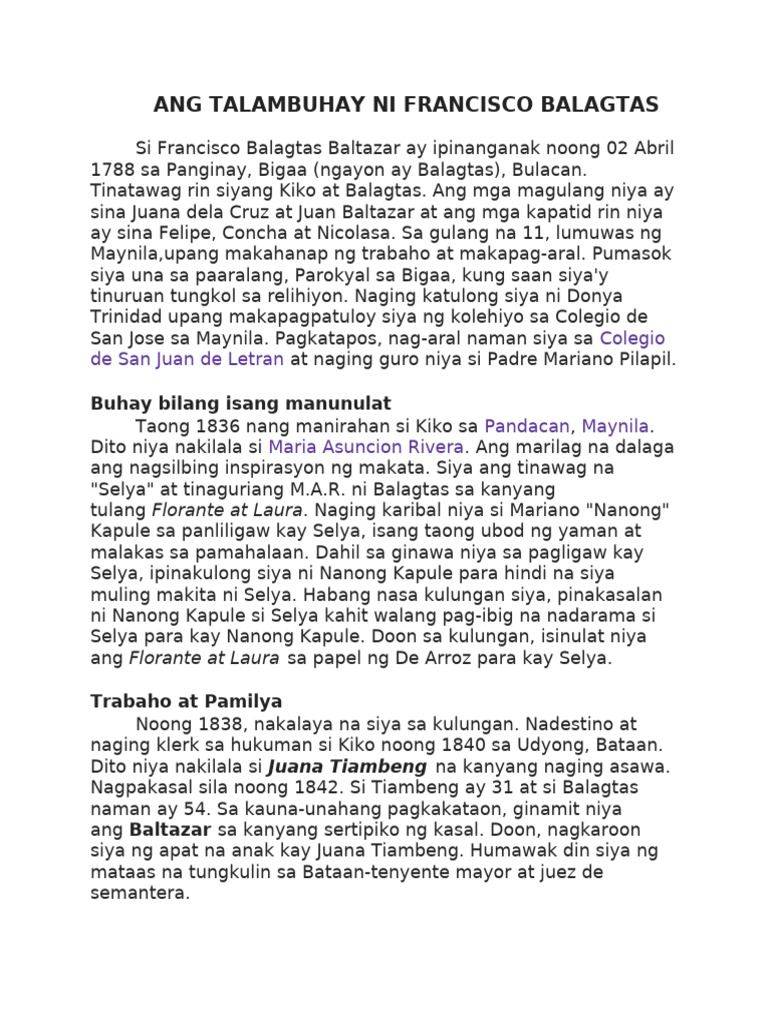 Balagtas | PDF