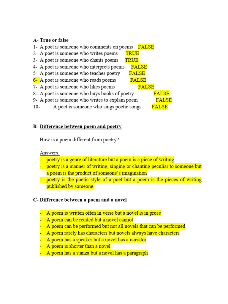 ANG 115 (Evaluation Tests) | PDF | Poetry | Rhyme