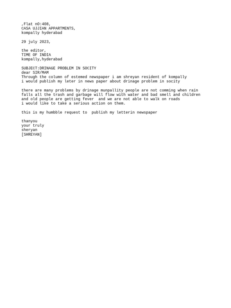 Letter | PDF