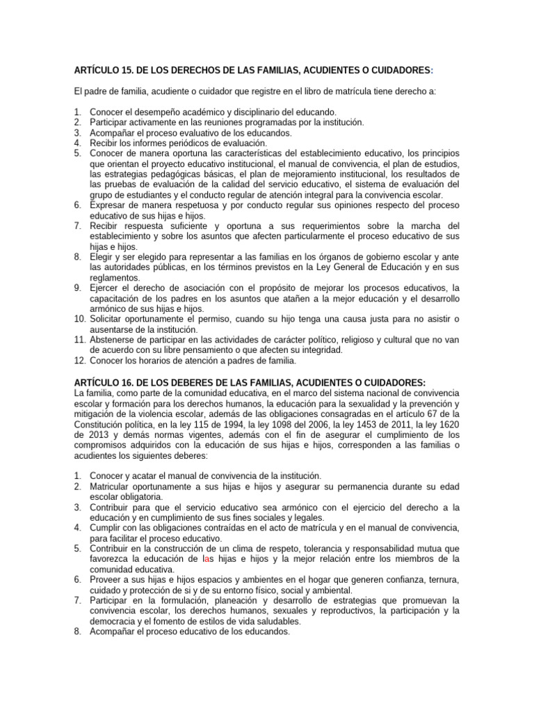 Manual Padres Basico | PDF | Institución | Plan de estudios