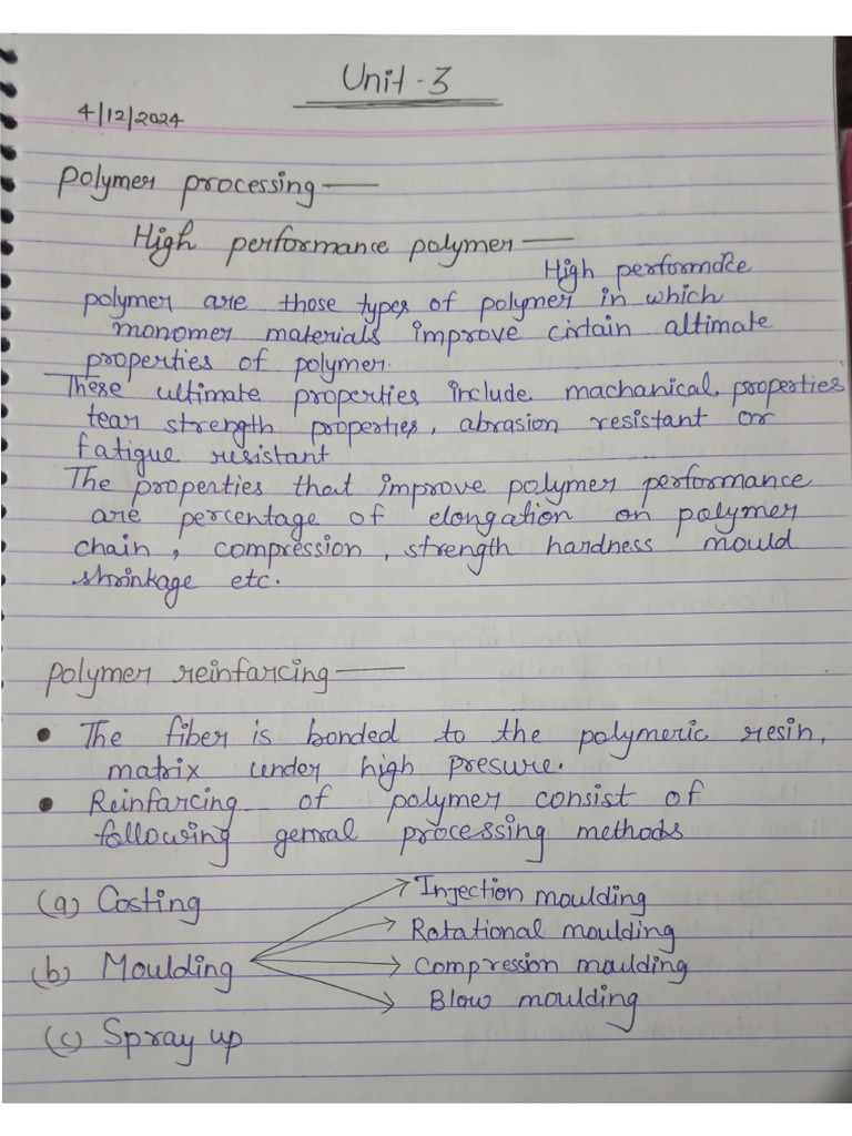 Polymer Unit 3 | PDF