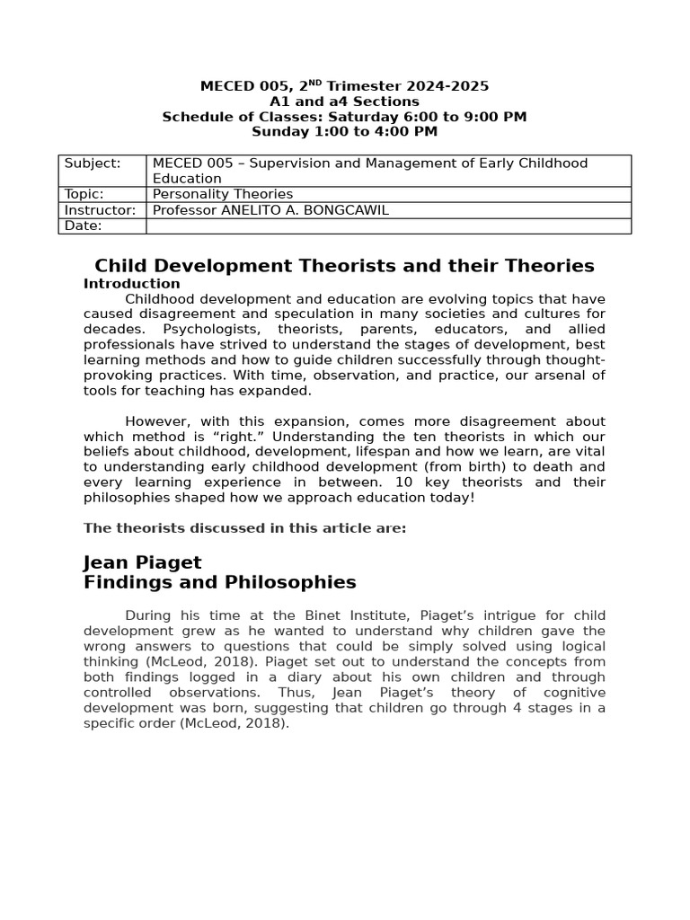 Early Childhood Education Insights | PDF | Reinforcement | Behavioural Sciences