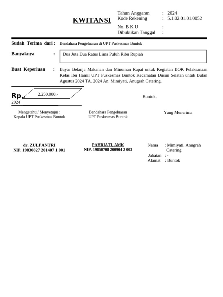 Belanja Makan Dan Minum | PDF