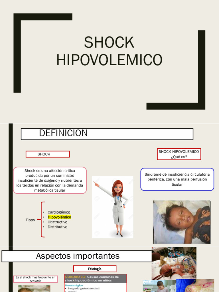 Fases y Tratamiento del Shock Hipovolémico | PDF | Choque (circulatorio ...