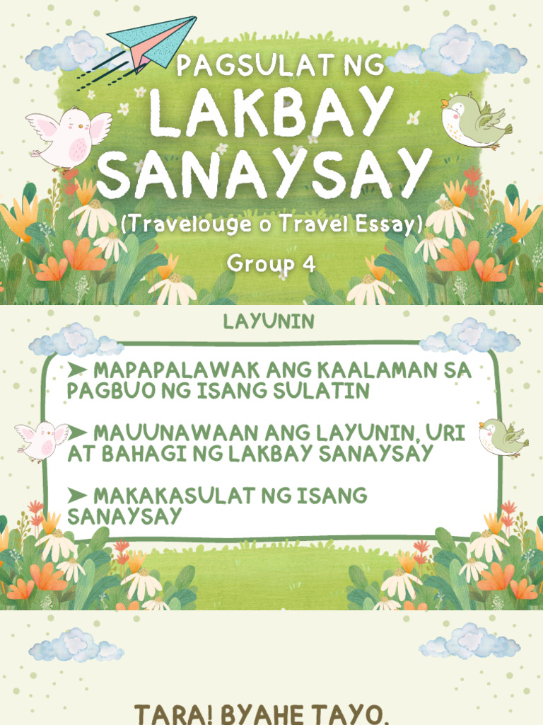 Lakbay Sanaysay Ppt. - 20250302 - 204359 - 0000 | PDF