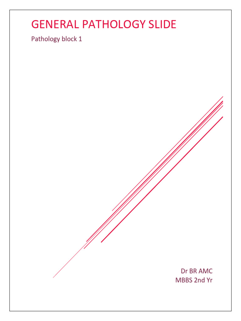 General Pathology Slides Block 1 | PDF | Wound Healing | Healing