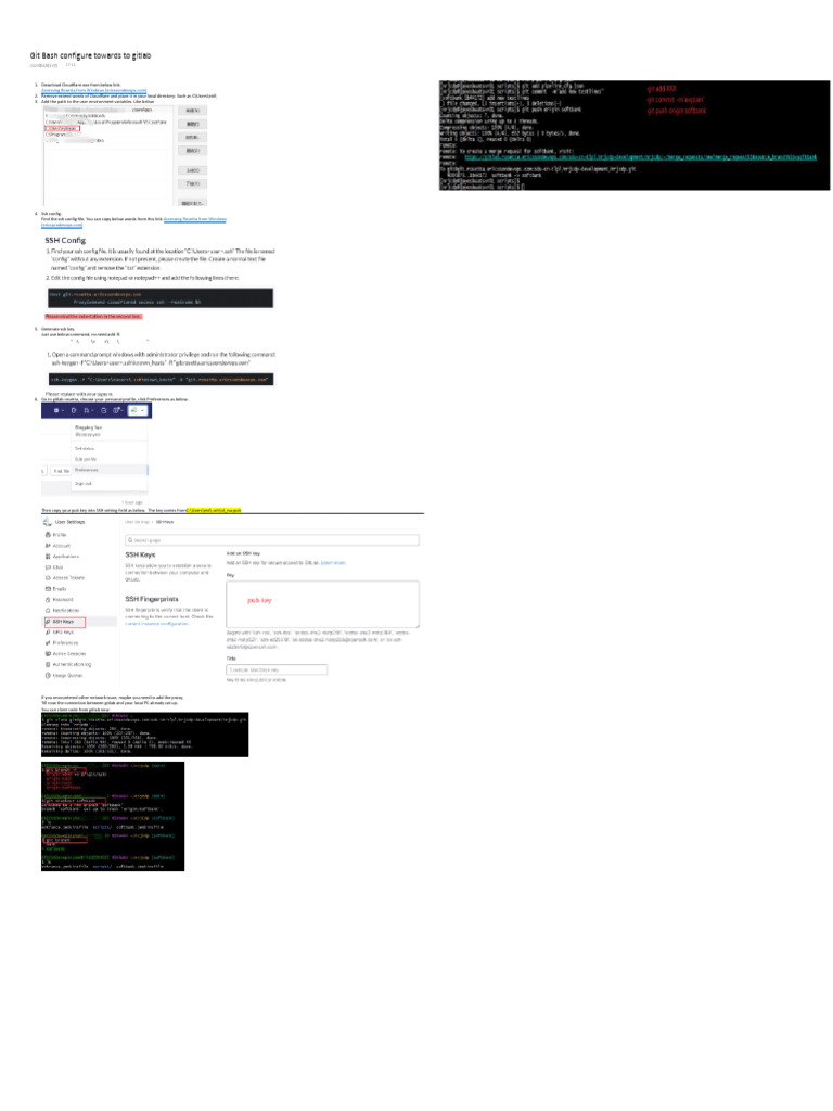Git Bash configure towards to gitlab | PDF Git Bash configure towards to gitlab | PDF