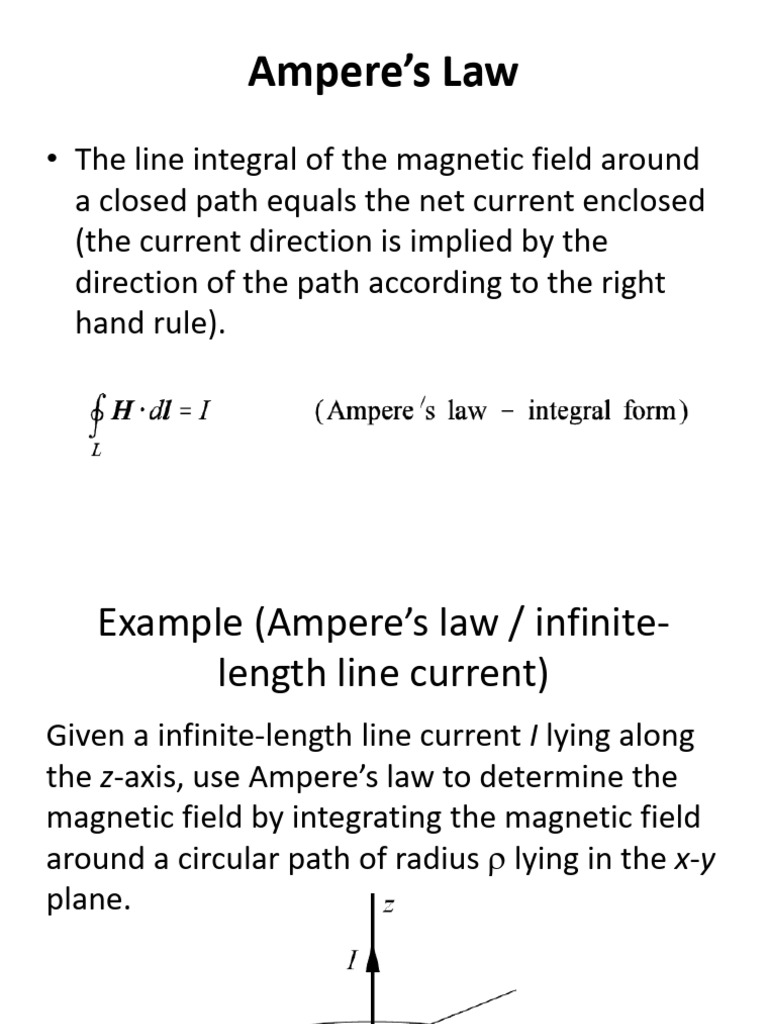 6_3 Ampere’s Law | PDF | Magnetic Field | Physical Phenomena