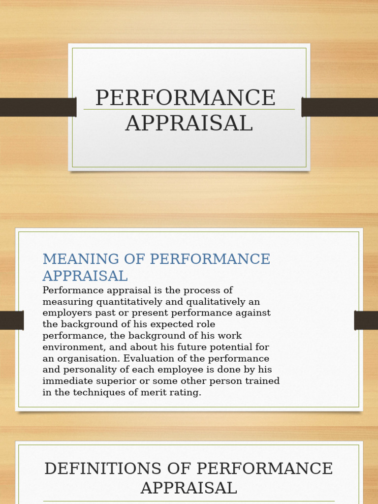 Performance Appraisal Guide | PDF