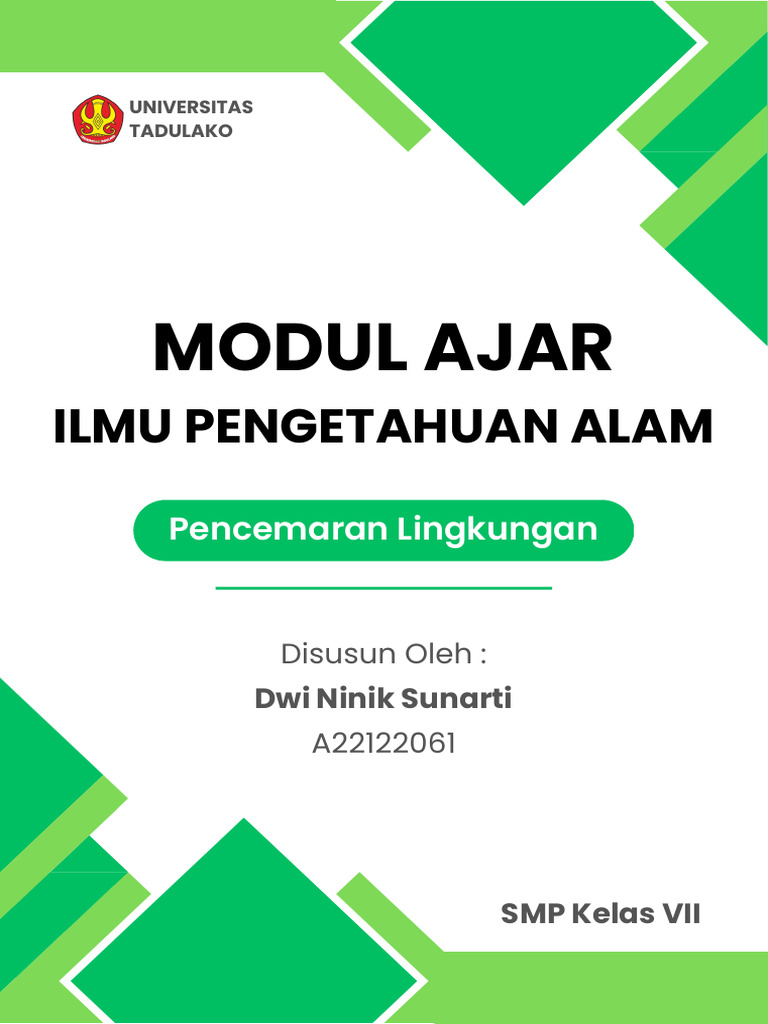 Modul Ajar Pencemaran Lingkungan | PDF