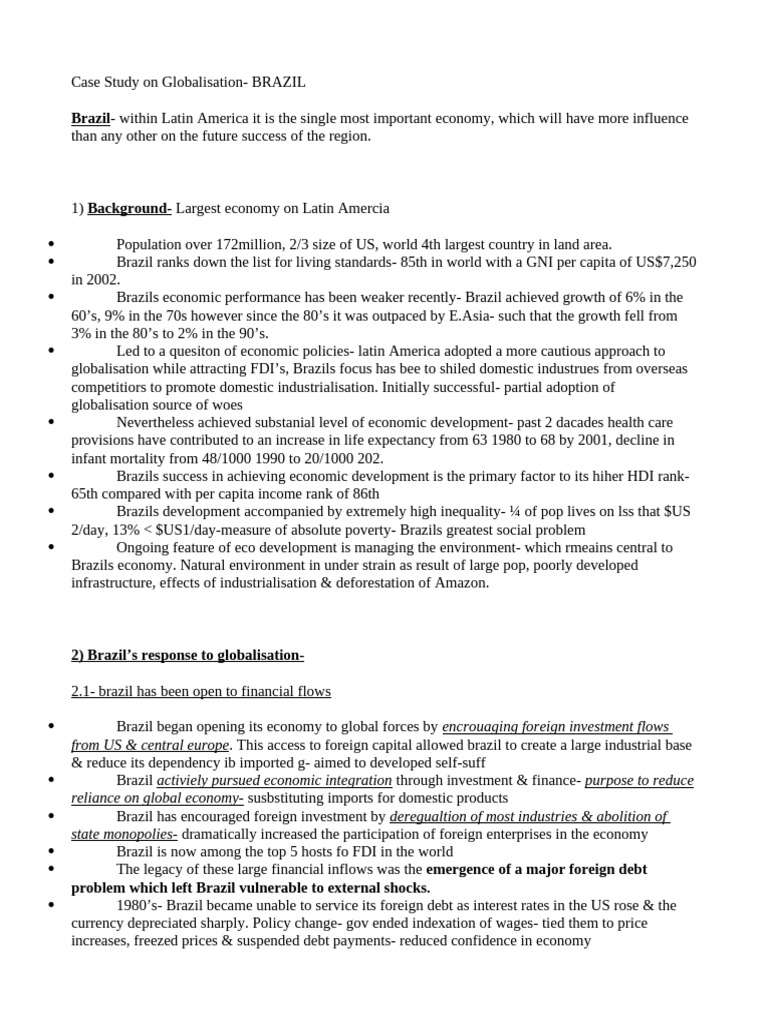 2019-ECO-Case-Study-on-Globalisation-BRAZIL-OTHER | PDF | Globalization ...