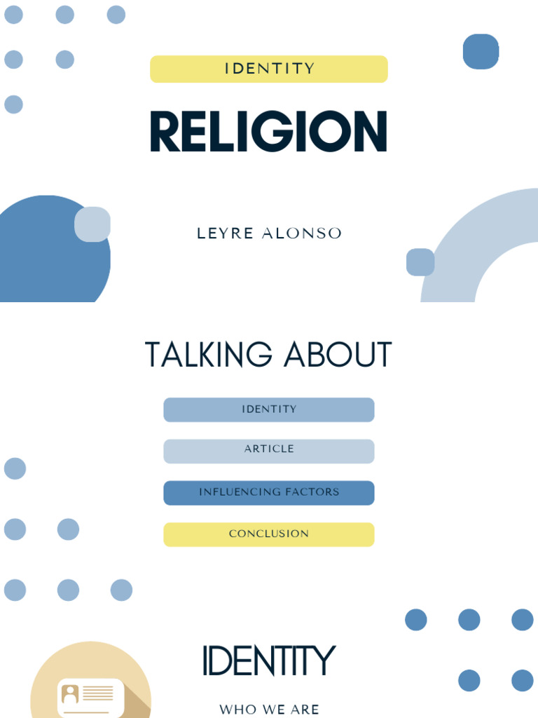 Religion's Role in Shaping Identity | PDF
