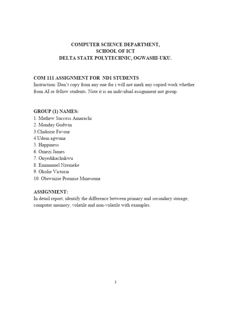 Computer Science Assignments Overview | PDF | Computing | Computer Science