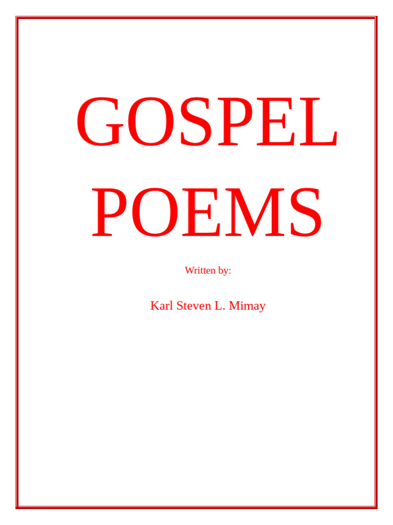 Gospel Poems | PDF | Jesus | Eternal Life (Christianity)