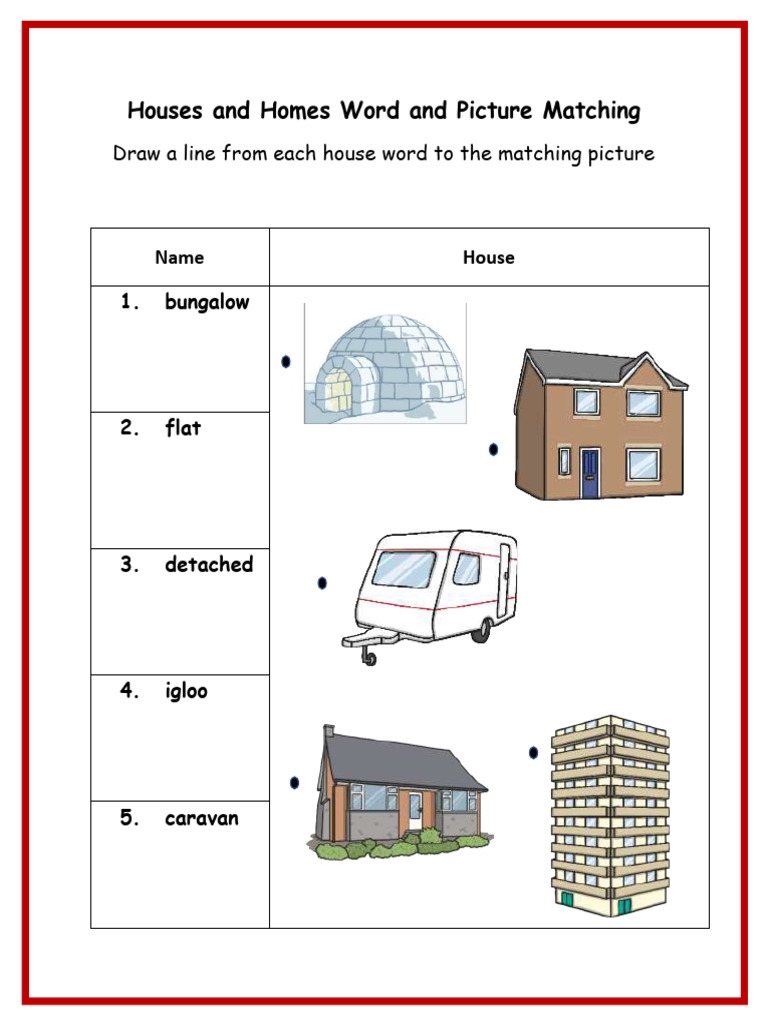 Homes Worksheet | PDF