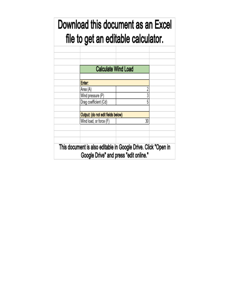 Wind Load Calculator | PDF