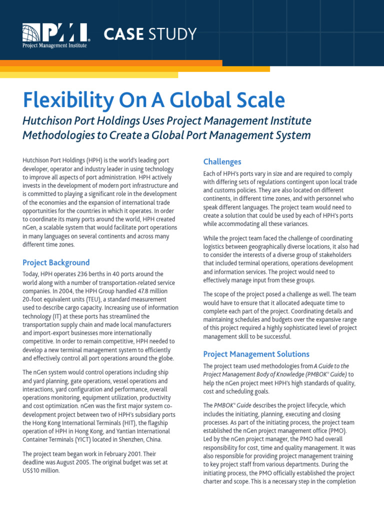 hph | PDF | Project Management | Risk