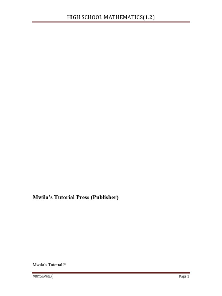 Simplified Senior Mathematics Book | PDF | Function (Mathematics ...