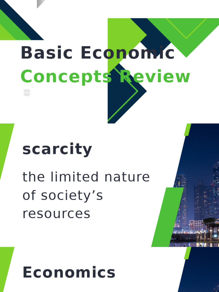 Basic Economic Concepts Review | PDF | Economics | Market (Economics)