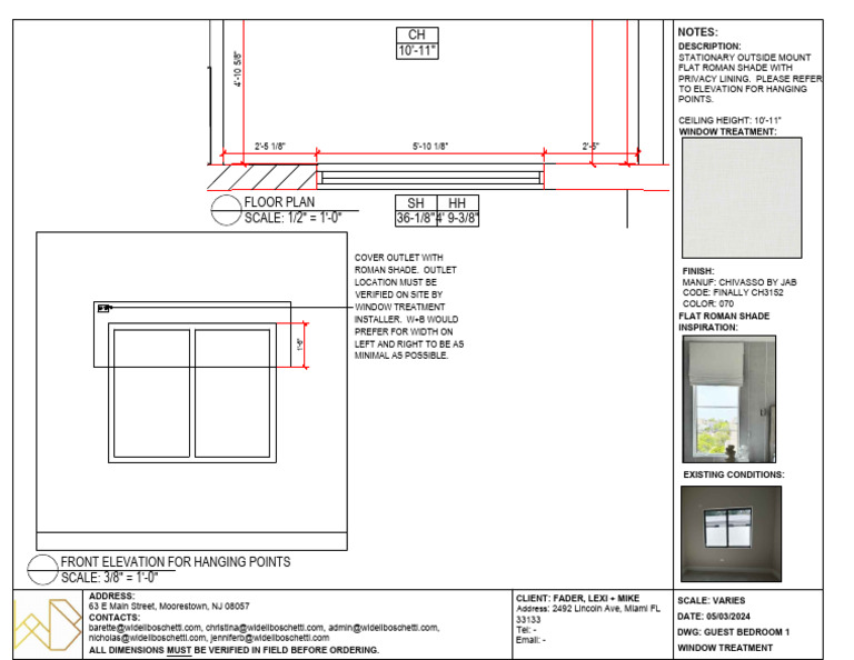 Window Treatment - Guest Bedroom 1 - Fader | PDF