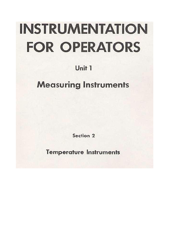 Measuring Instruments, Unit 2 | PDF