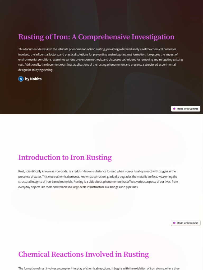 Rusting-of-Iron-A-Comprehensive-Investigation | PDF | Rust | Corrosion