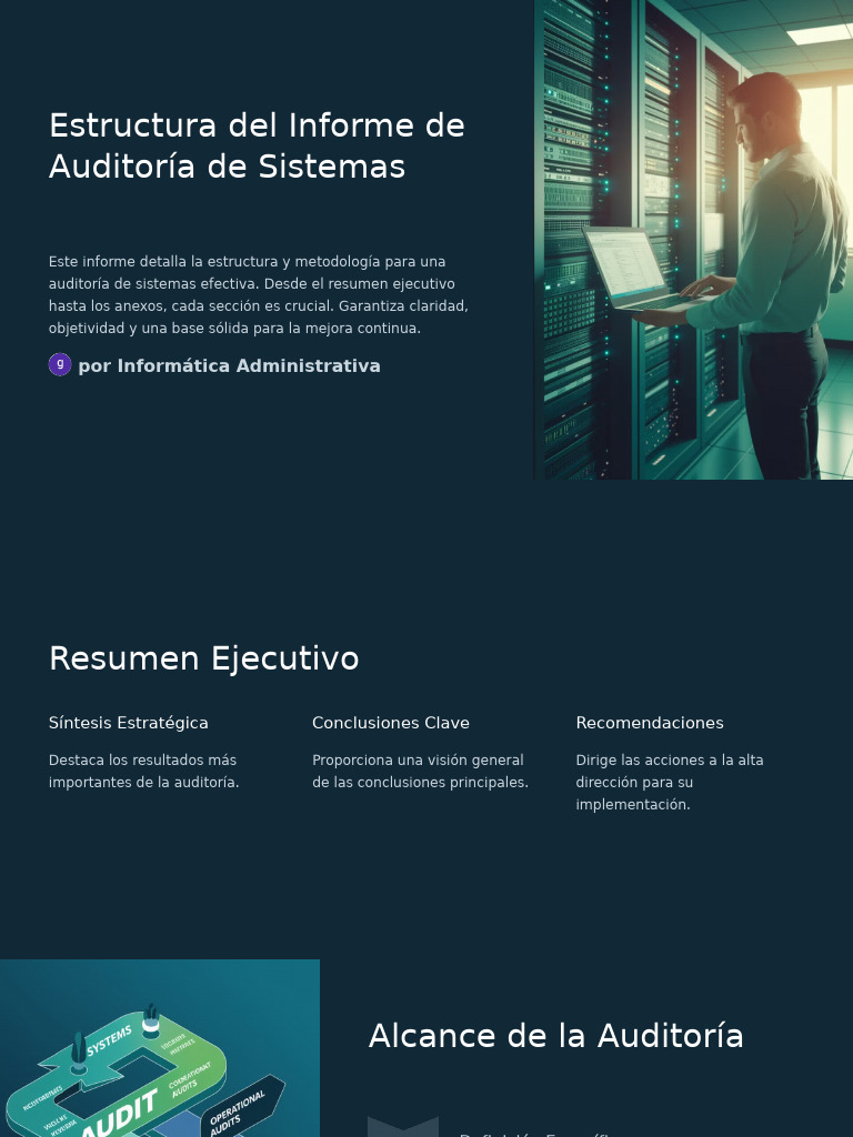Estructura-del-Informe-de-Auditoria-de-Sistemas (2) | PDF | Auditoría | Cobit