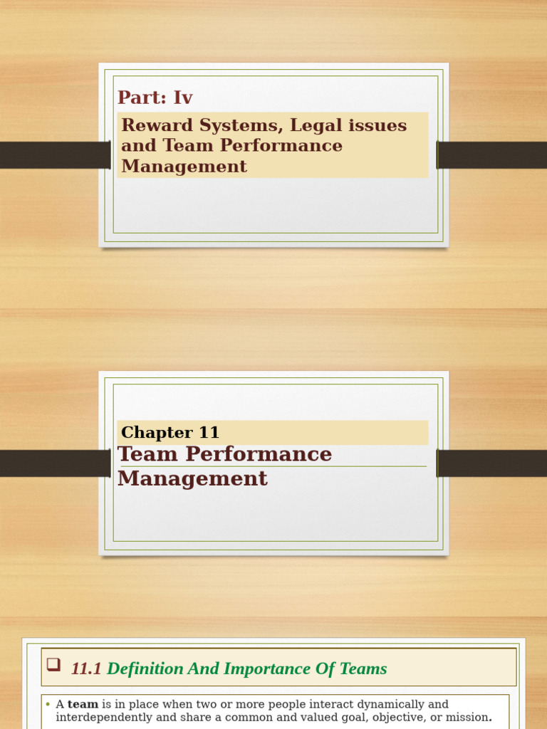 L11 - Managing Team Performance | PDF | Learning | Intelligence