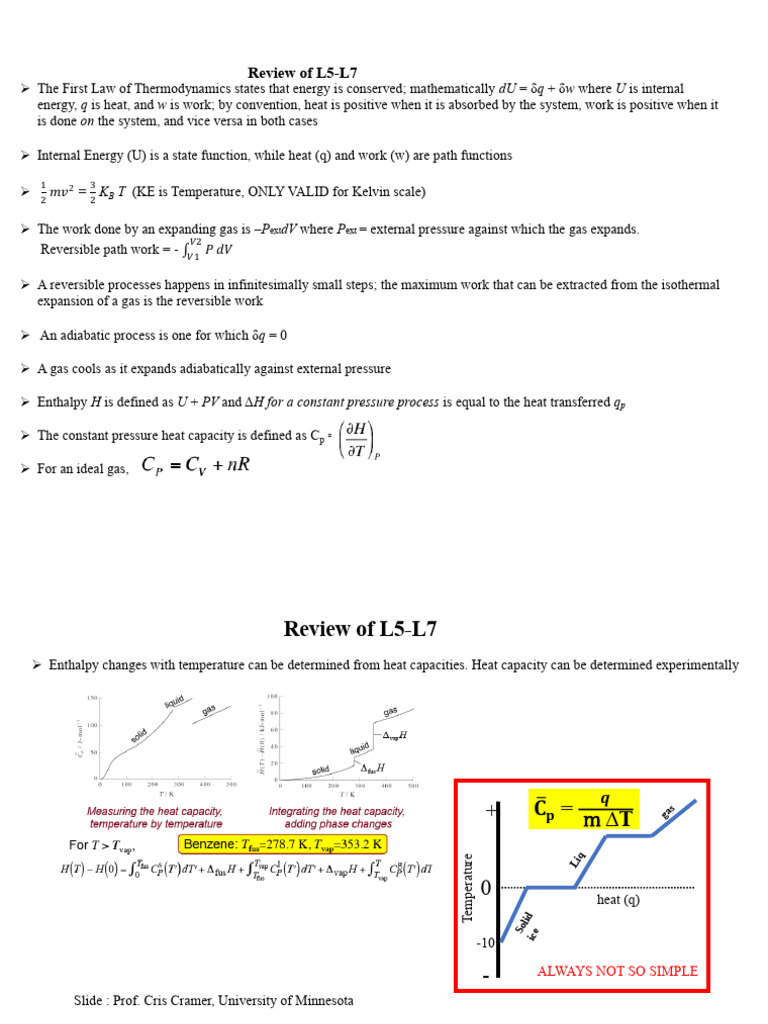 L8 | PDF | Heat | Enthalpy